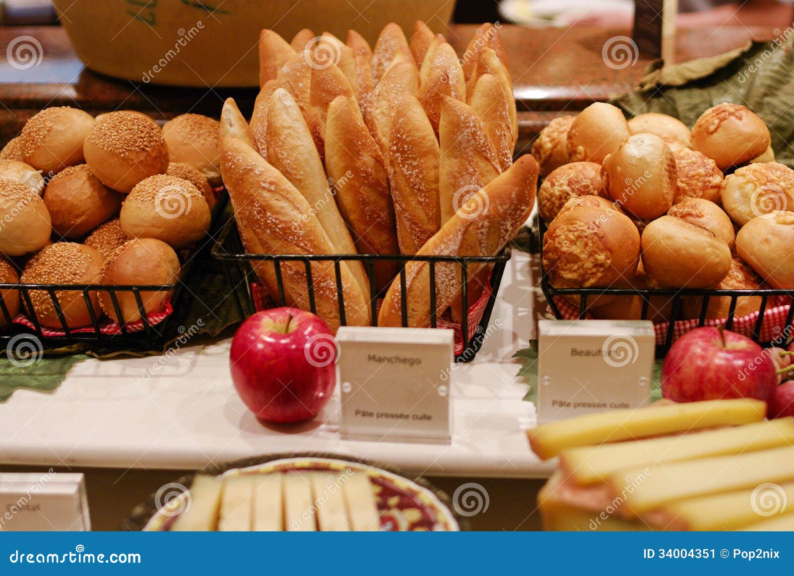 Assortment of Fresh Pastry on Table in Buffet Stock Image - Image of ...