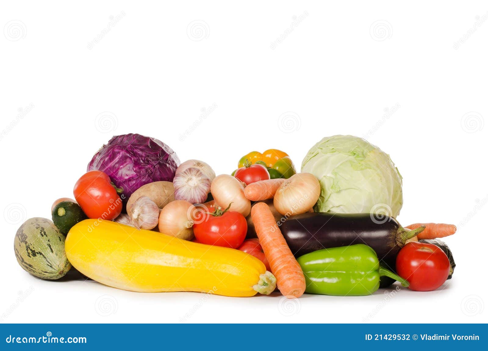 Assortment of Fresh Vegetables Stock Photo - Image of garlic, diet ...
