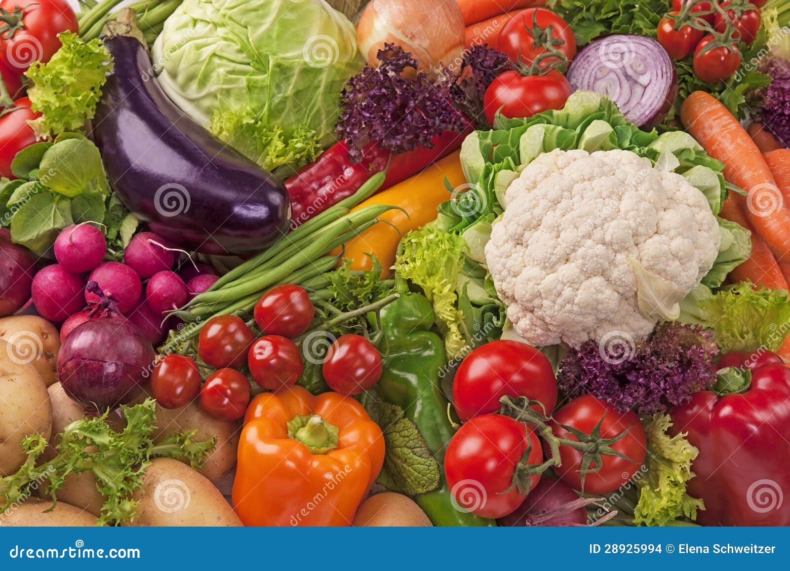 Assortment of Fresh Vegetables Stock Photo - Image of variation ...