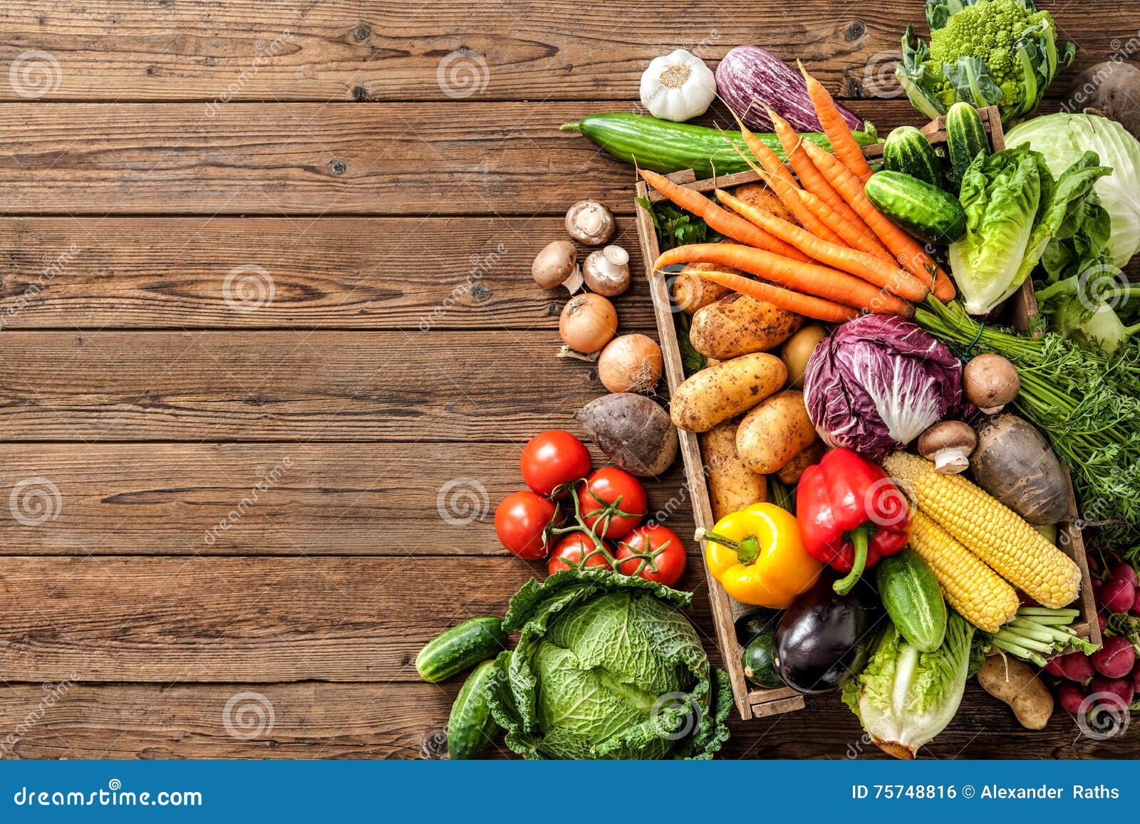 Assortment of Fresh Vegetables Stock Photo - Image of lettuce, farming ...