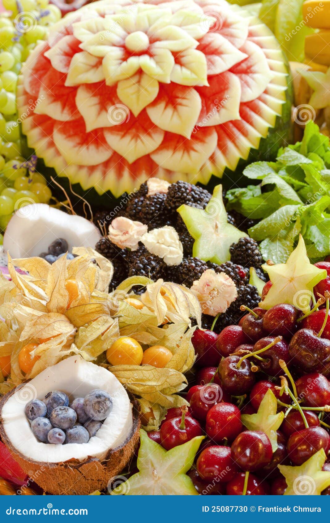 Assortment of fruit stock photo. Image of cherry, organic - 25087730