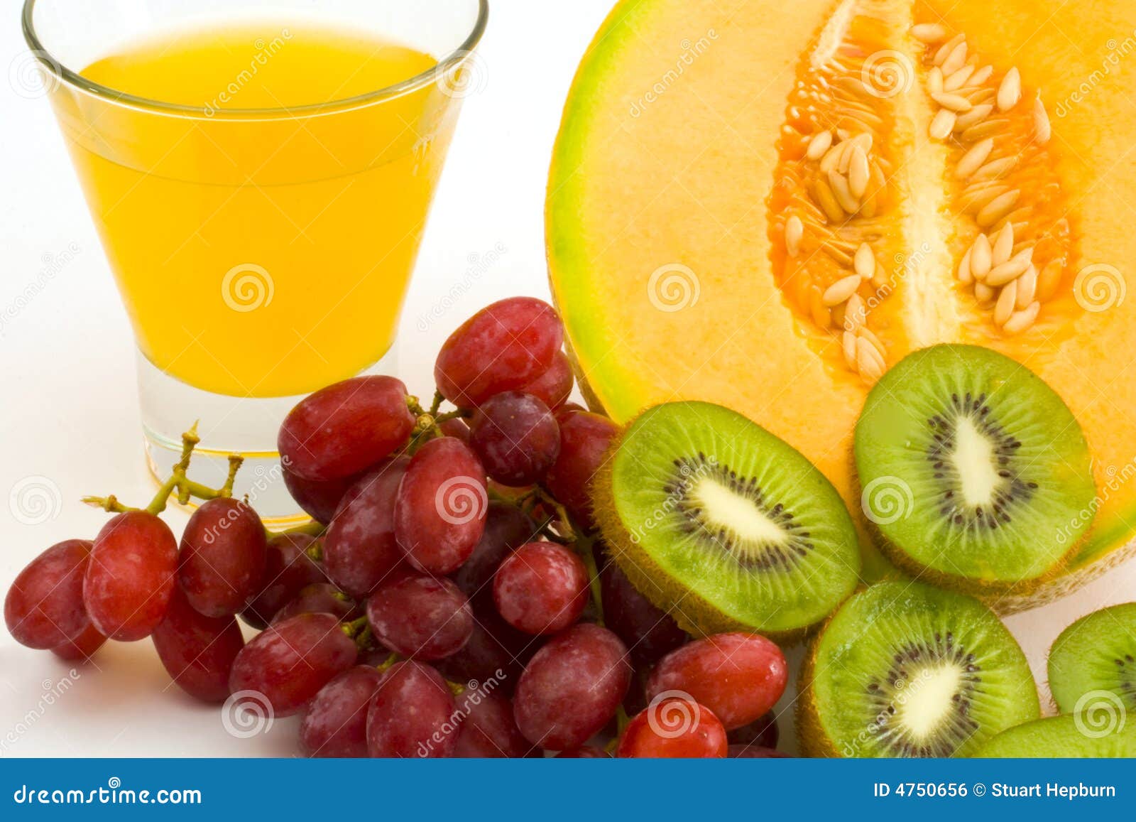 An Assortment of Fruit and Juice Stock Photo - Image of seeds, glass ...