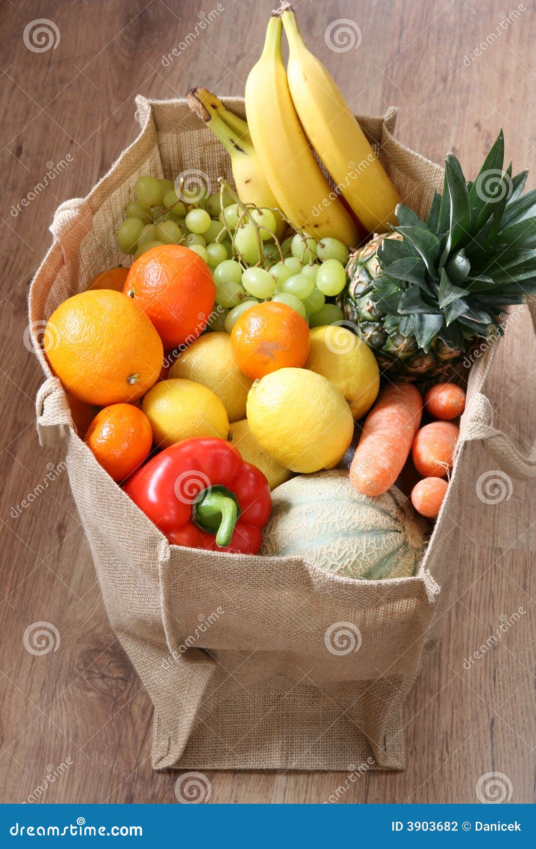 Assortment of Fruit and Vegetable in Eco Bag Stock Photo - Image of ...