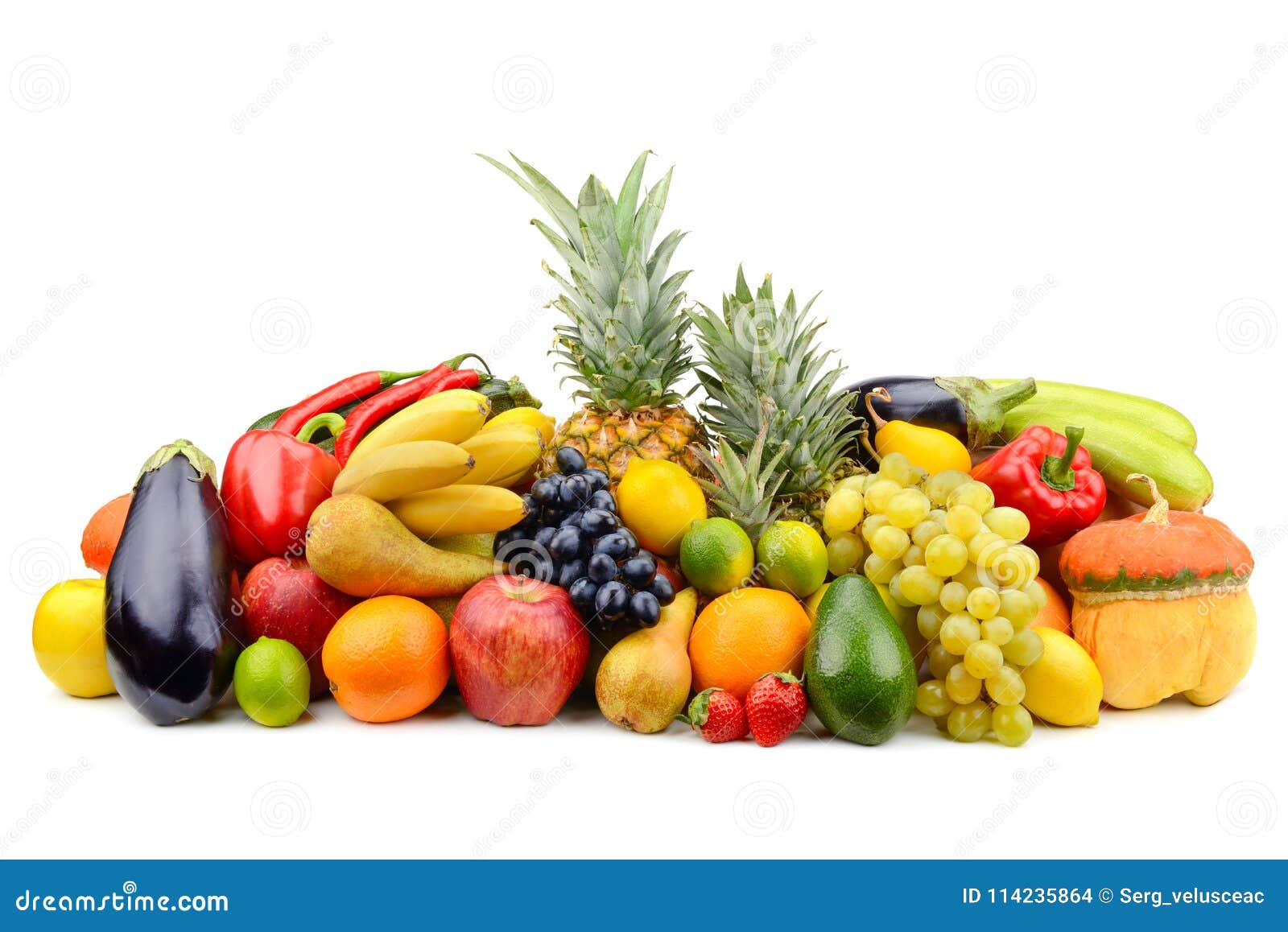 An Assortment Of Fruits And Vegetables Royalty-Free Stock Image ...