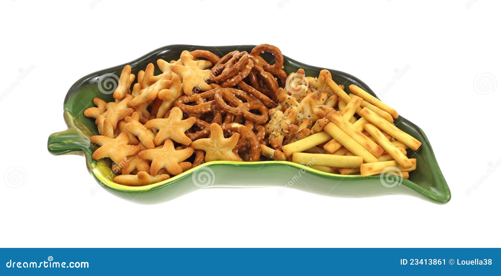 Assortment Generic Snack Crackers Dish Stock Image - Image of star ...