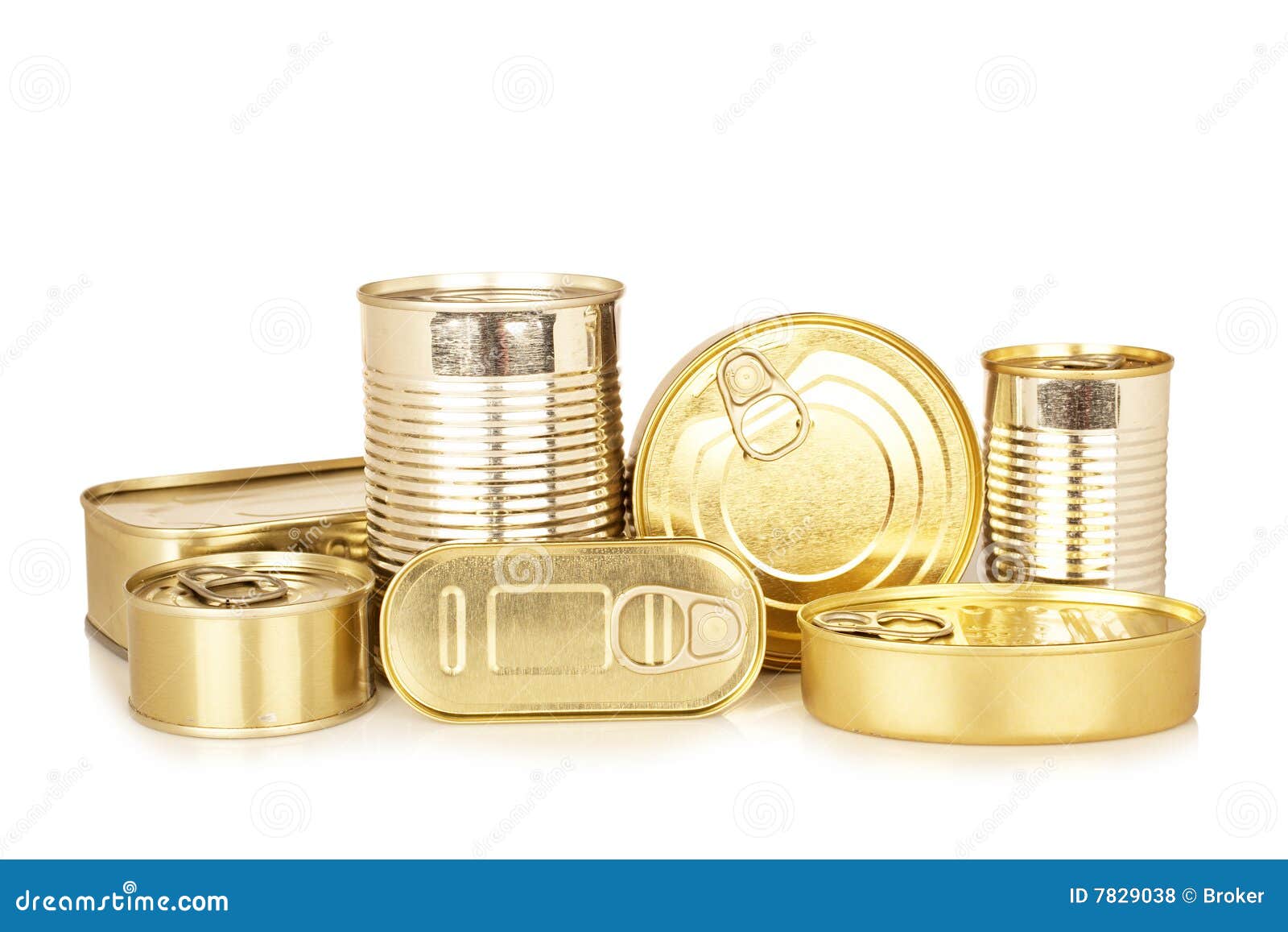 Assortment Golden Food Tin Can Stock Photos - Free & Royalty-Free Stock ...