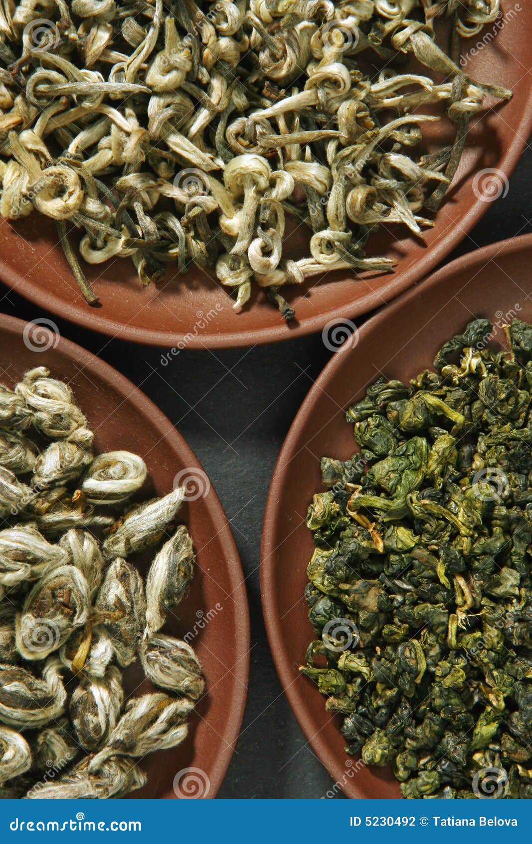 Assortment of green teas stock photo. Image of health - 5230492