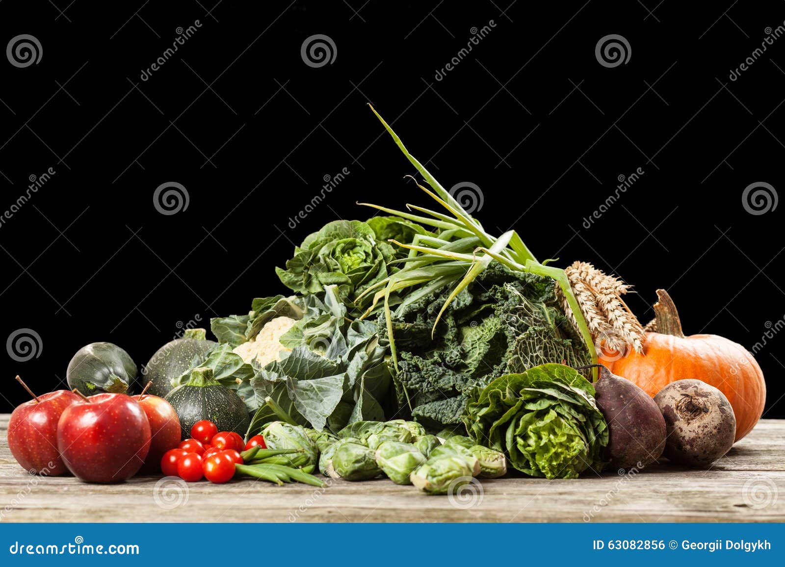 Assortment of Green Vegetables Stock Photo - Image of organic, dark ...