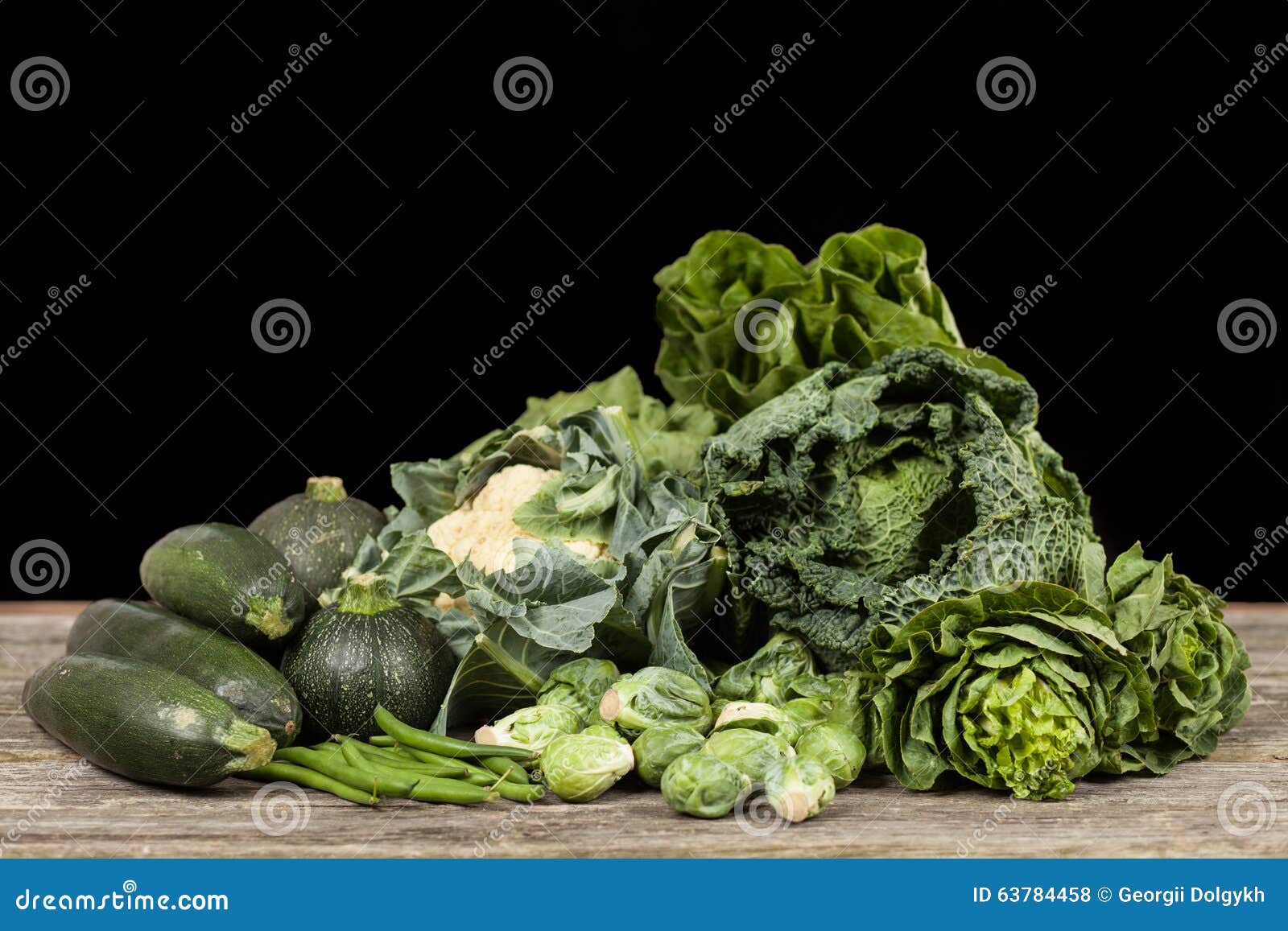 Assortment of Green Vegetables Stock Photo - Image of autumn, organic ...