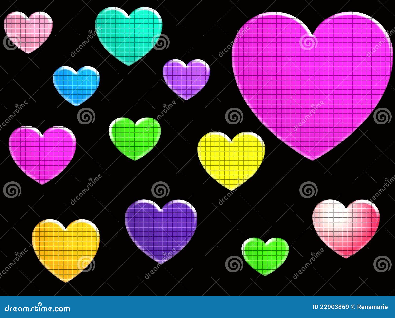 Assortment of Hearts stock illustration. Illustration of assortment ...