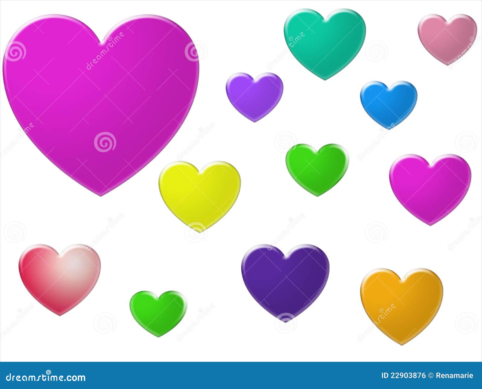 Assortment of Hearts stock illustration. Illustration of hearts - 22903876