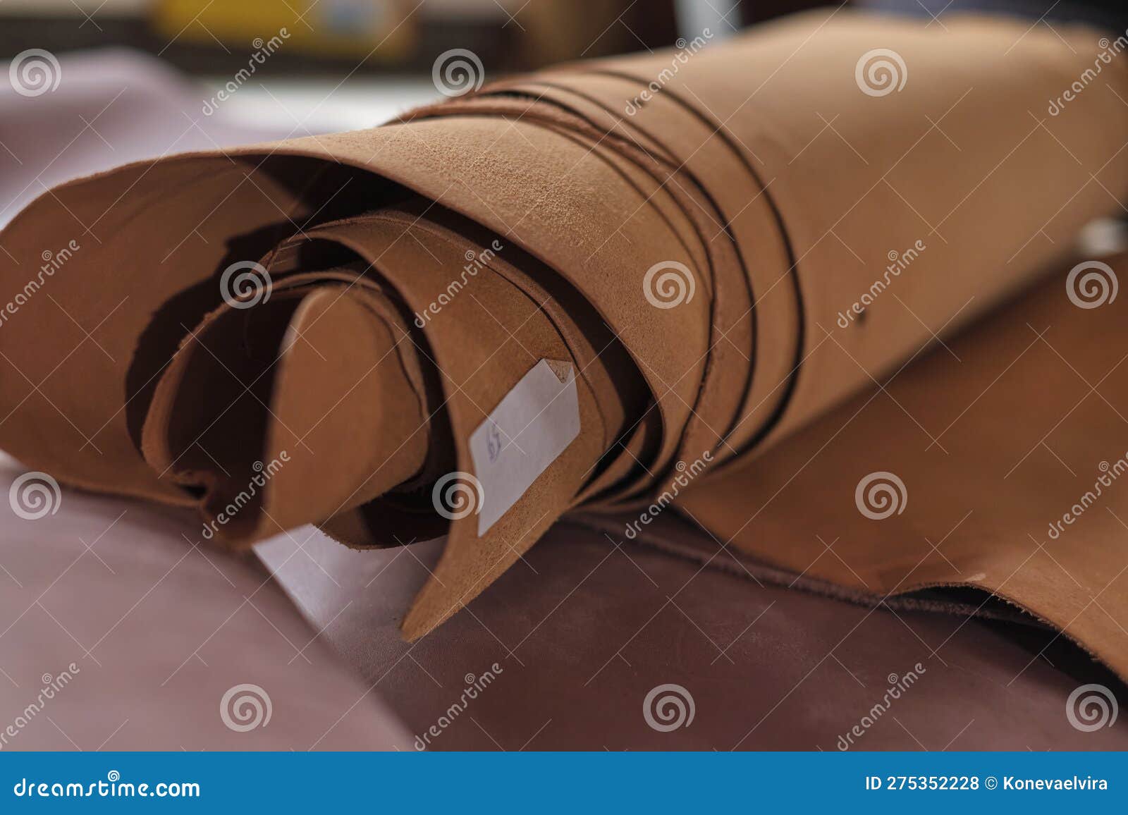 Assortment of High-quality Natural Leather Samples, Emphasizing the ...