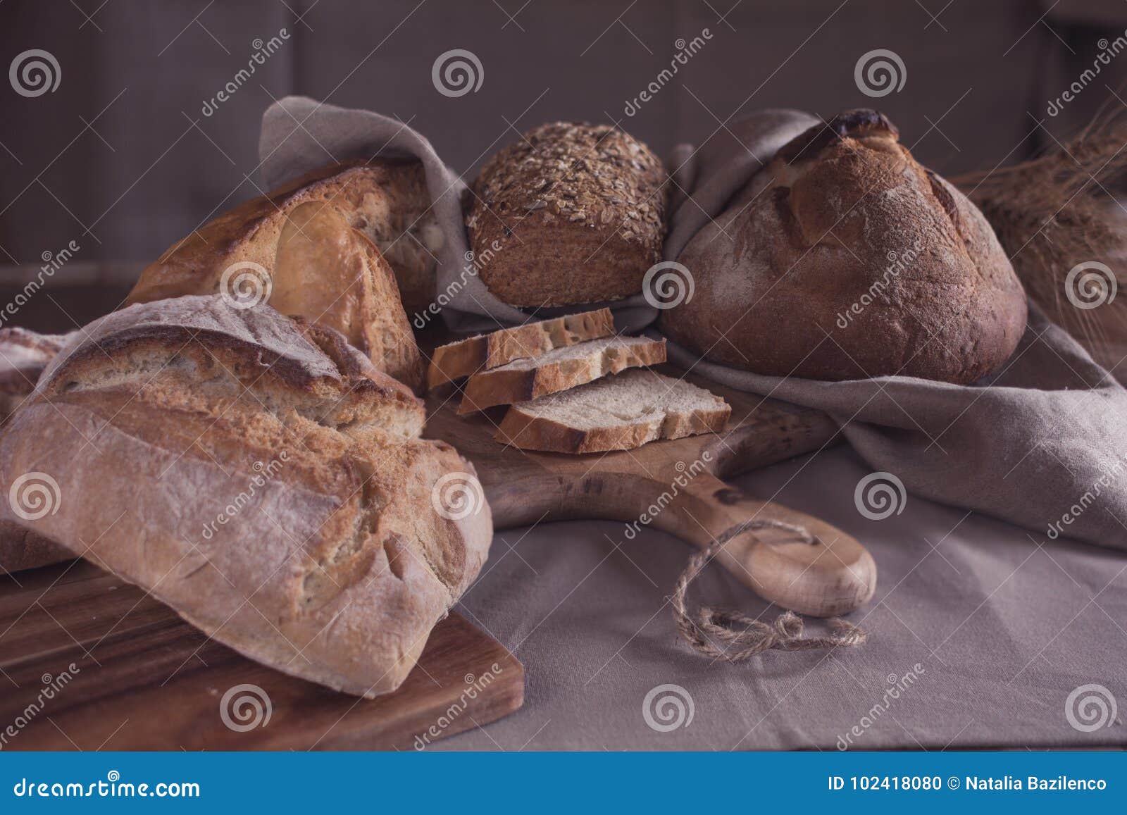 Assortment of Homemade Bread Stock Photo - Image of bread, food: 102418080
