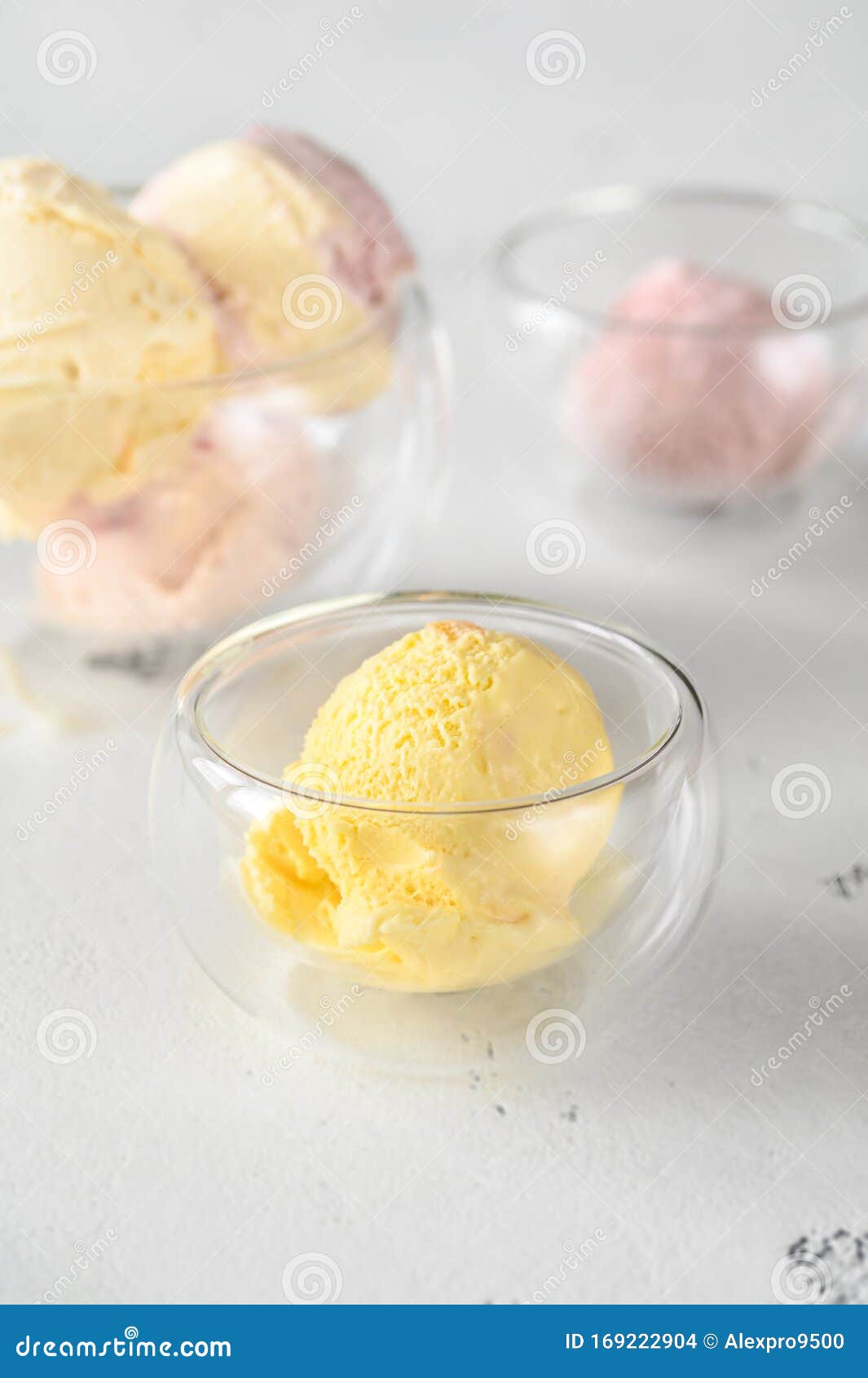 Assortment of ice-cream stock photo. Image of flavor - 169222904