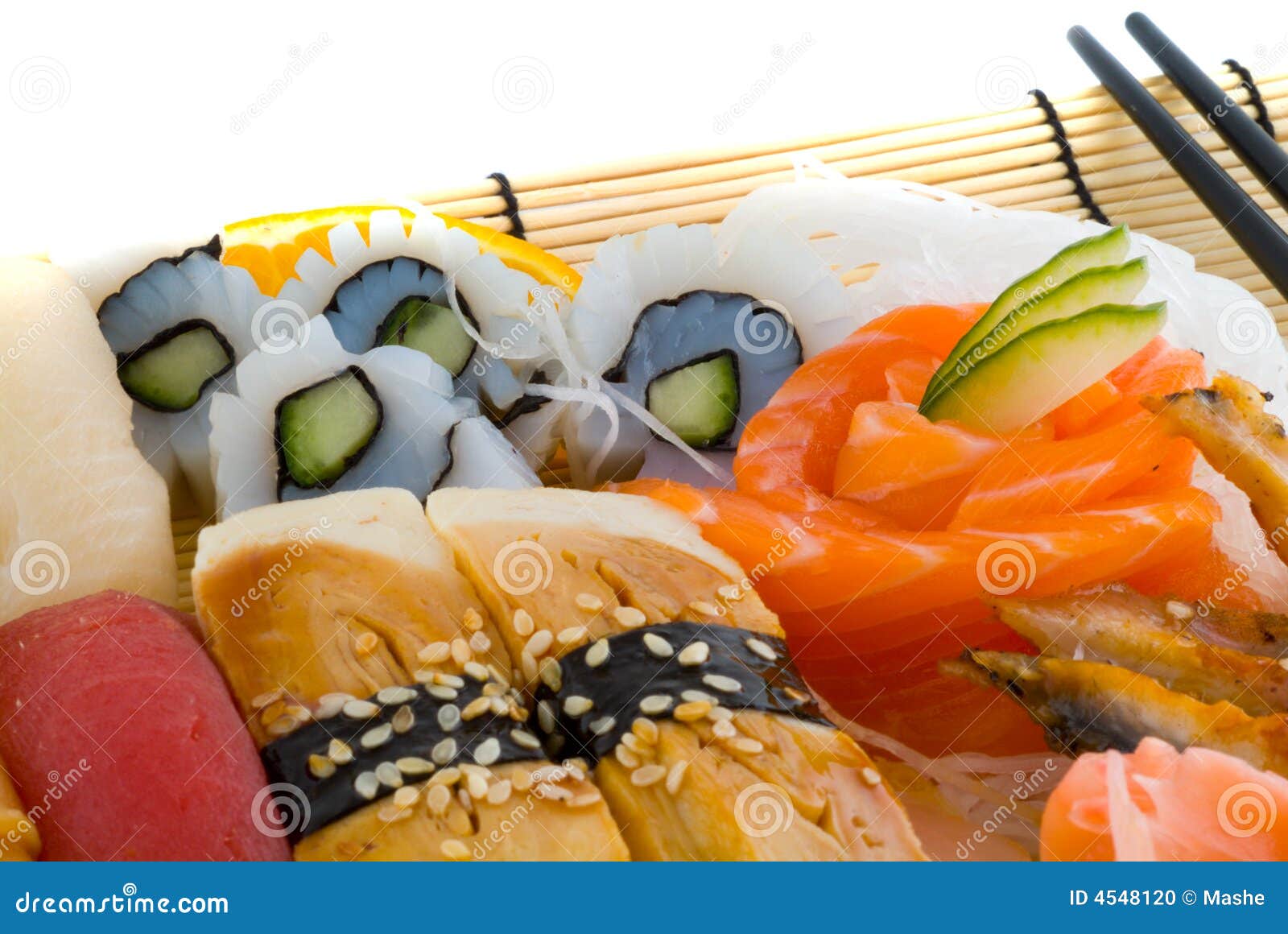 Assortment of Japanese Sushi Stock Photo - Image of ethnicity, plate ...