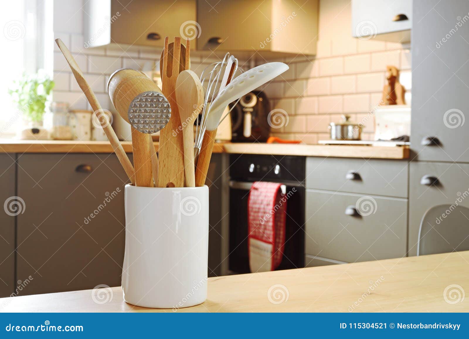 Assortment of Kitchen Utensils Accessories and Equipment Stock Image ...