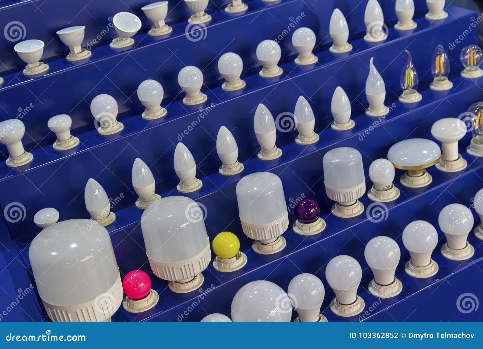 Assortment of Lamps on the Counter Editorial Photography - Image of ...
