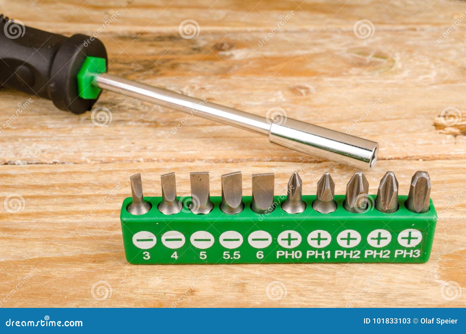 Assorted Screwdriver Insert Tips Stock Image - Image of assorted ...