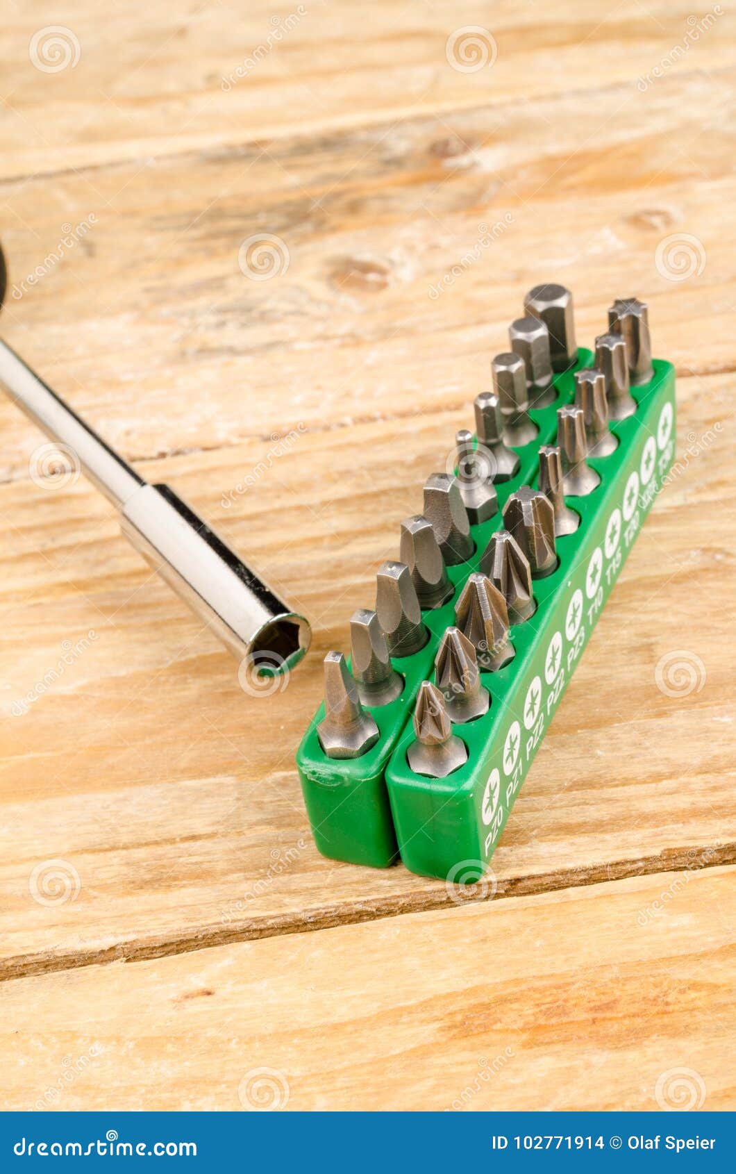 Assorted Screwdriver Insert Tips Stock Photo - Image of assorted, metal ...