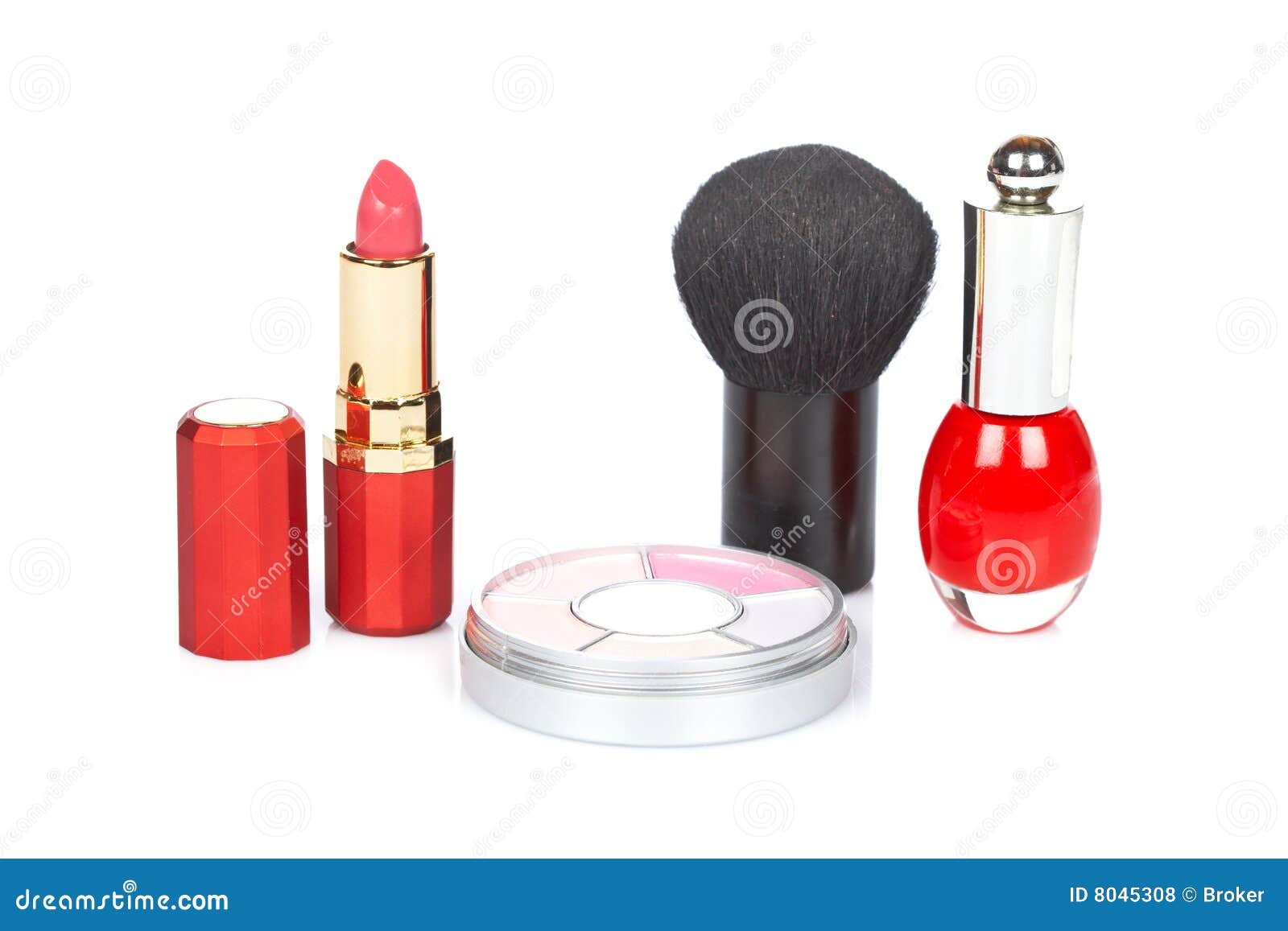 Assortment of makeups stock photo. Image of attractive - 8045308