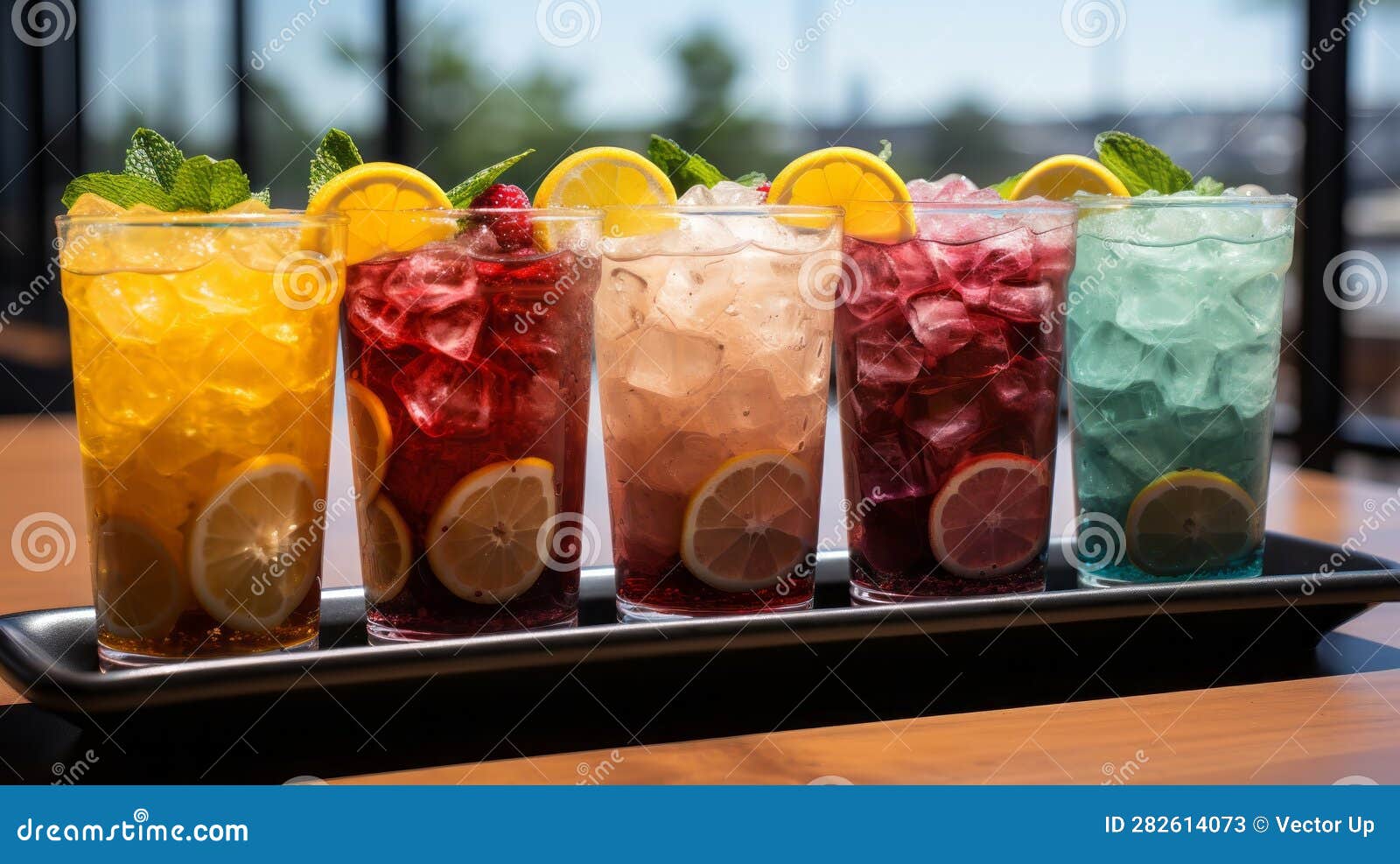 Assortment of Mocktail. Generative AI. Stock Illustration ...