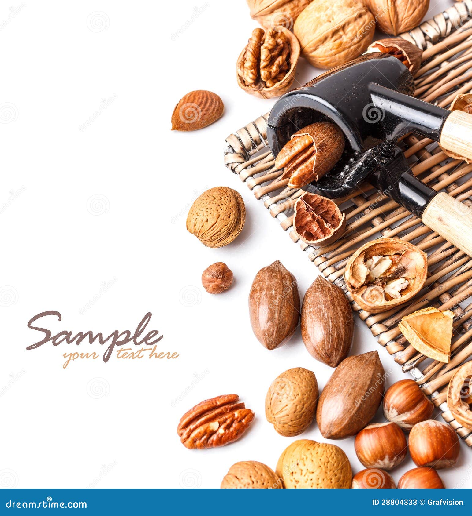 Assortment of nuts stock image. Image of filbert, healthy - 28804333