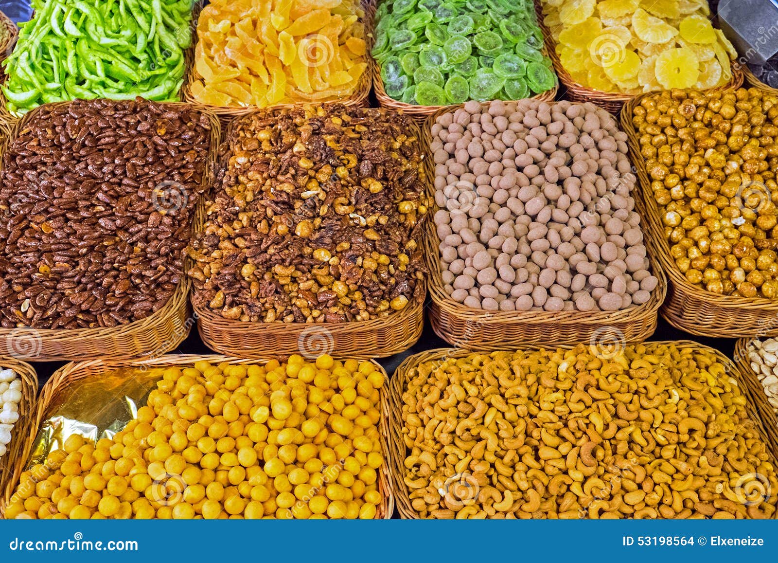 Assortment of Nuts and Dried Fruits Stock Photo - Image of abstract ...