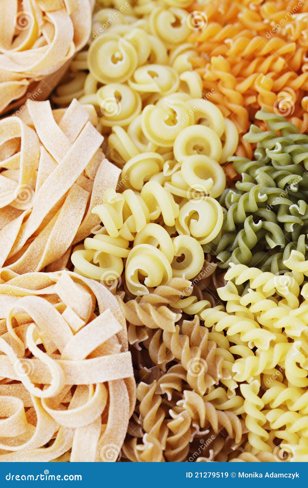 Assortment of pasta stock image. Image of wheat, object - 21279519