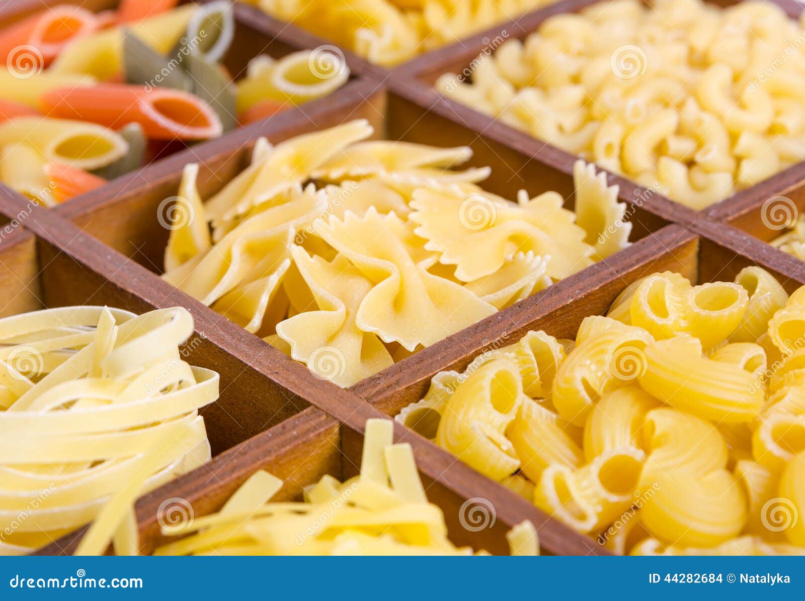 Assortment of pasta stock photo. Image of nine, closeup - 44282684