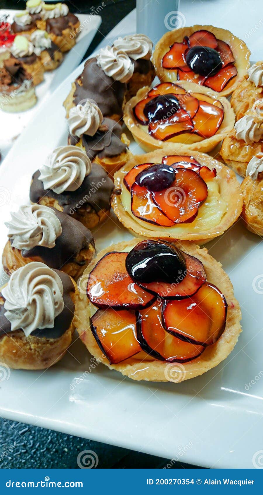 Assortment of pastries stock photo. Image of sweets - 200270354