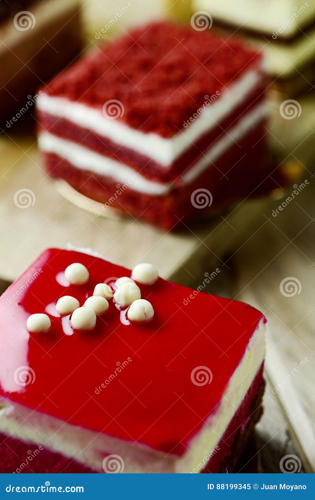 Assortment of Pieces of Cake Stock Image - Image of patisserie ...