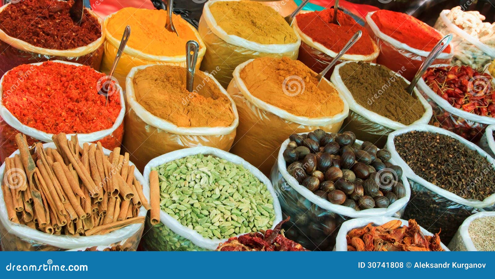 Assortment of Powder Spices Stock Photo - Image of assortment, kitchen ...