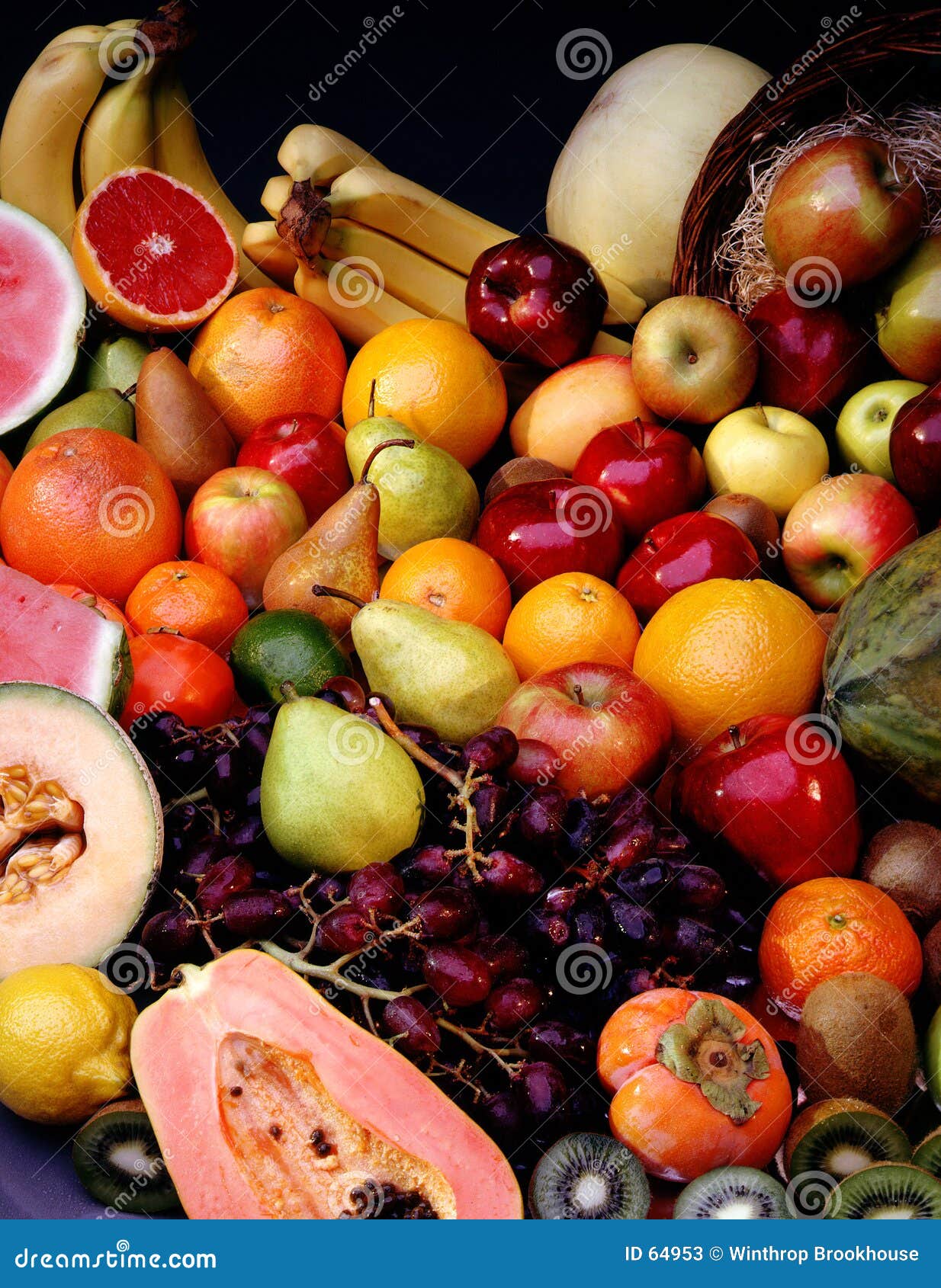 Assortment of produce stock image. Image of juices, oranges - 64953