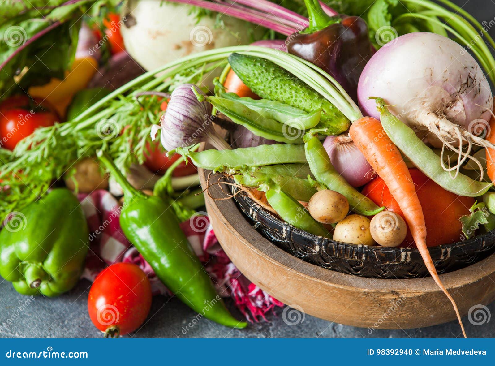 Assortment of Raw Fresh Vegetables Stock Photo - Image of agriculture ...