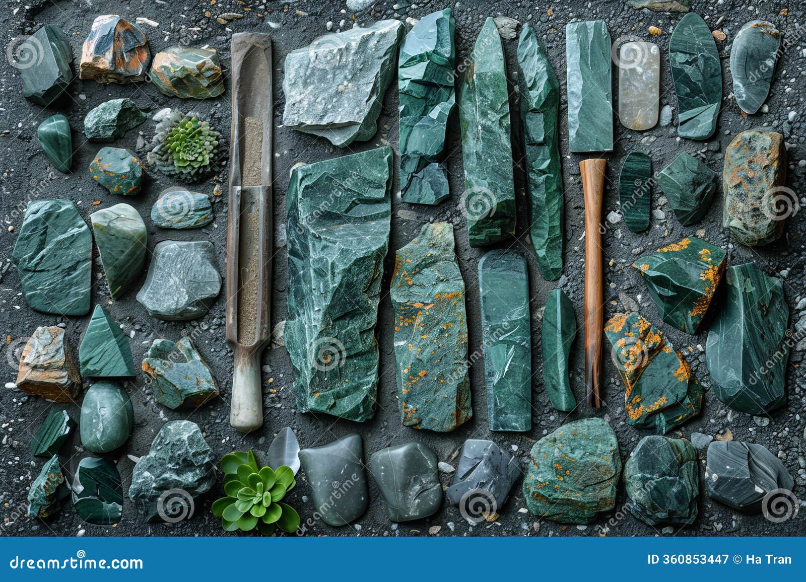 An Assortment of Rock Tools Placed Next To Each Other Stock ...