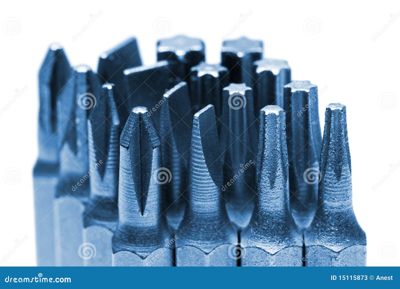Assortment of Screwdriver Bits Stock Image - Image of metal, industrial ...