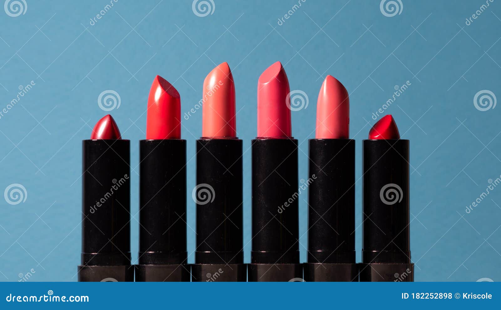Assortment of Six Multi-colored Lipsticks or Lip Glosses. Set for ...