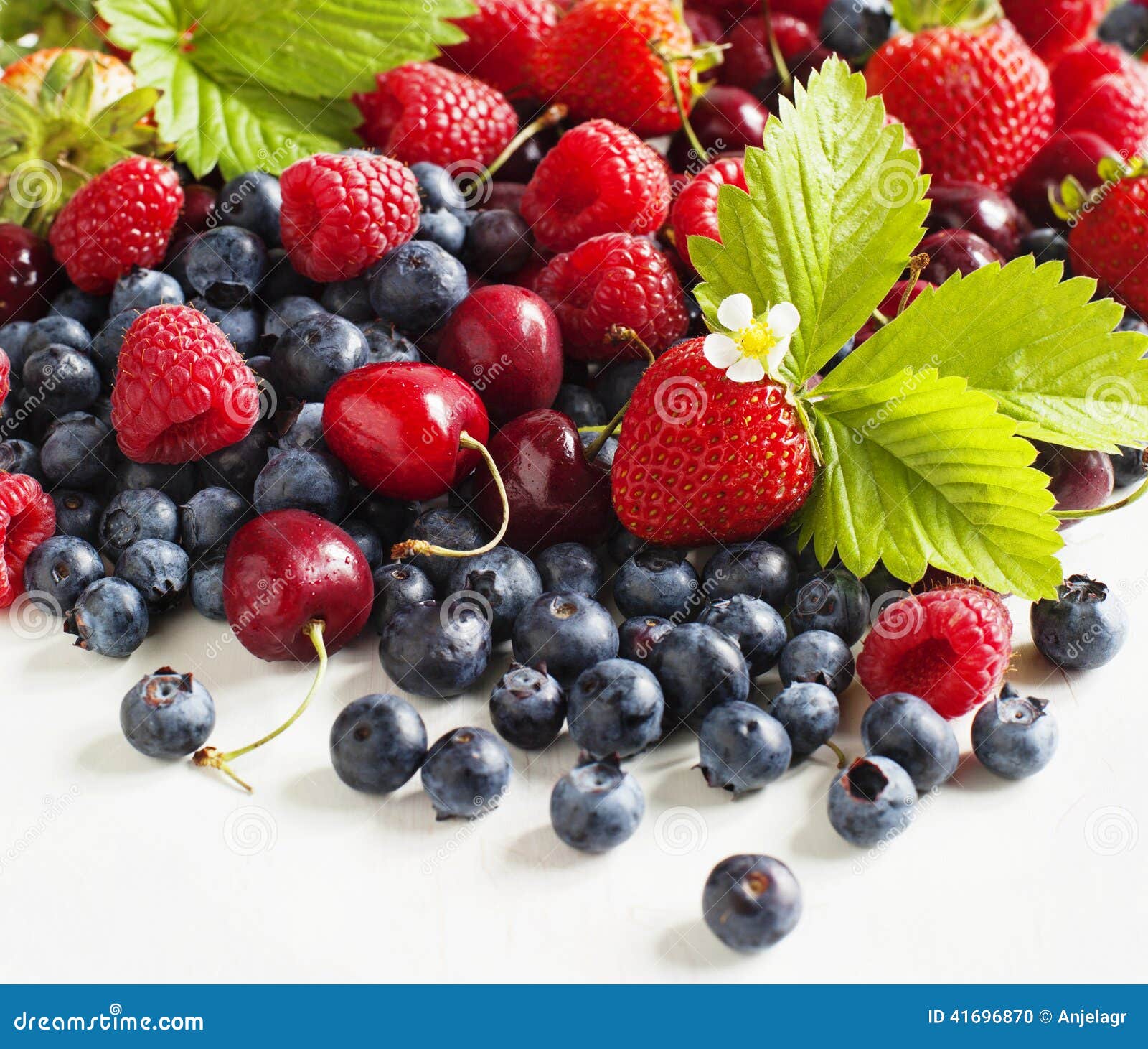 Assortment of Summer Berries. Stock Photo - Image of diet, food: 41696870
