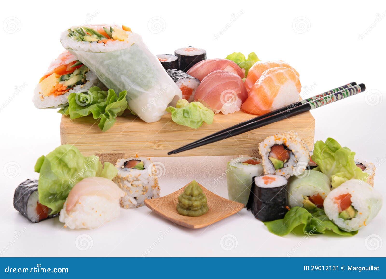 Assortment of sushi stock image. Image of isolated, asia - 29012131