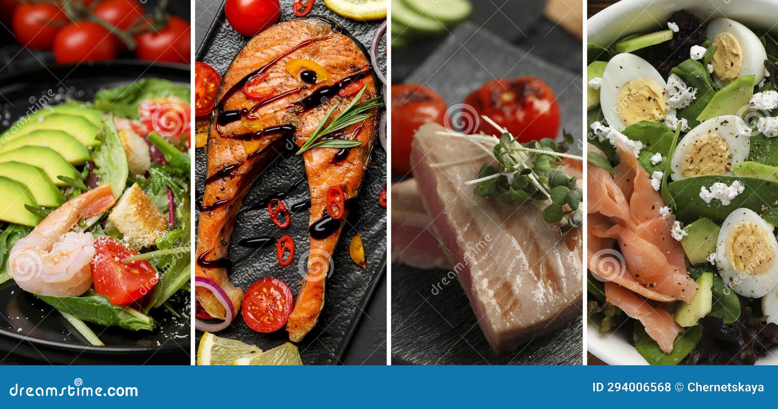 Assortment of Tasty Dishes. Collage with Different Meals, Closeup Stock ...