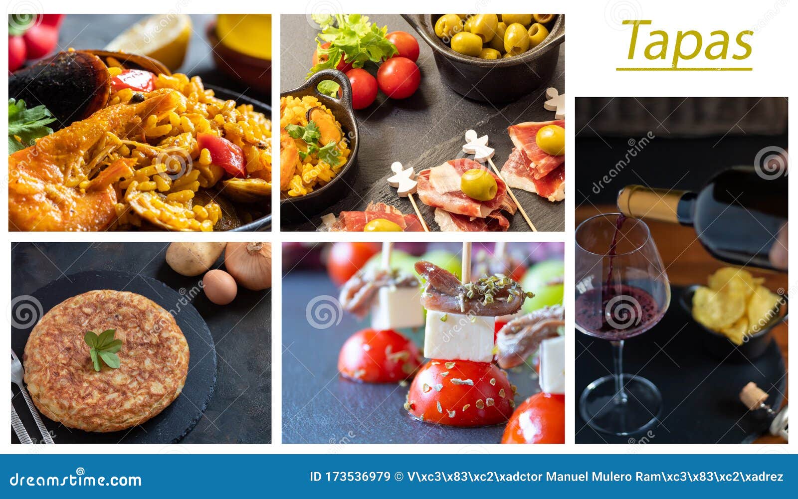 Assortment of Typical Spanish Tapas Stock Image - Image of gourmet ...
