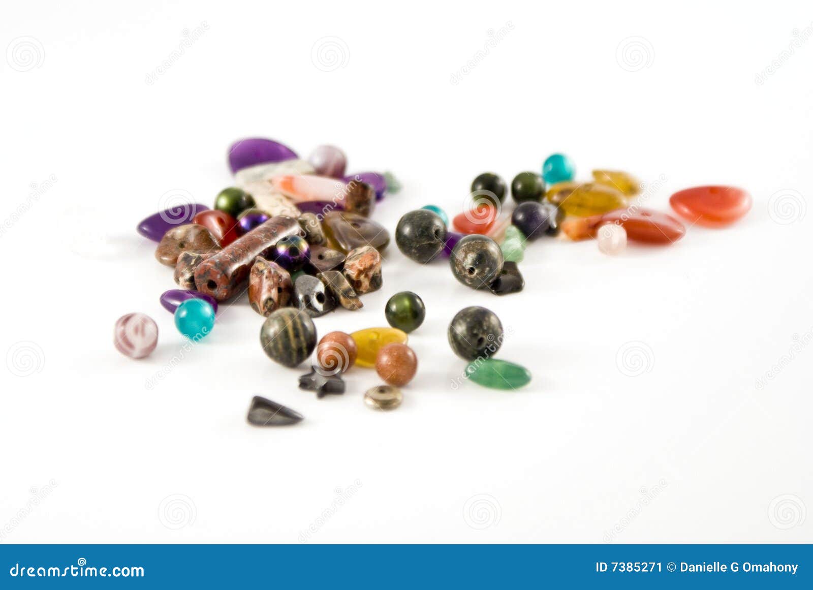Assortment of Unique Beads stock image. Image of collection - 7385271