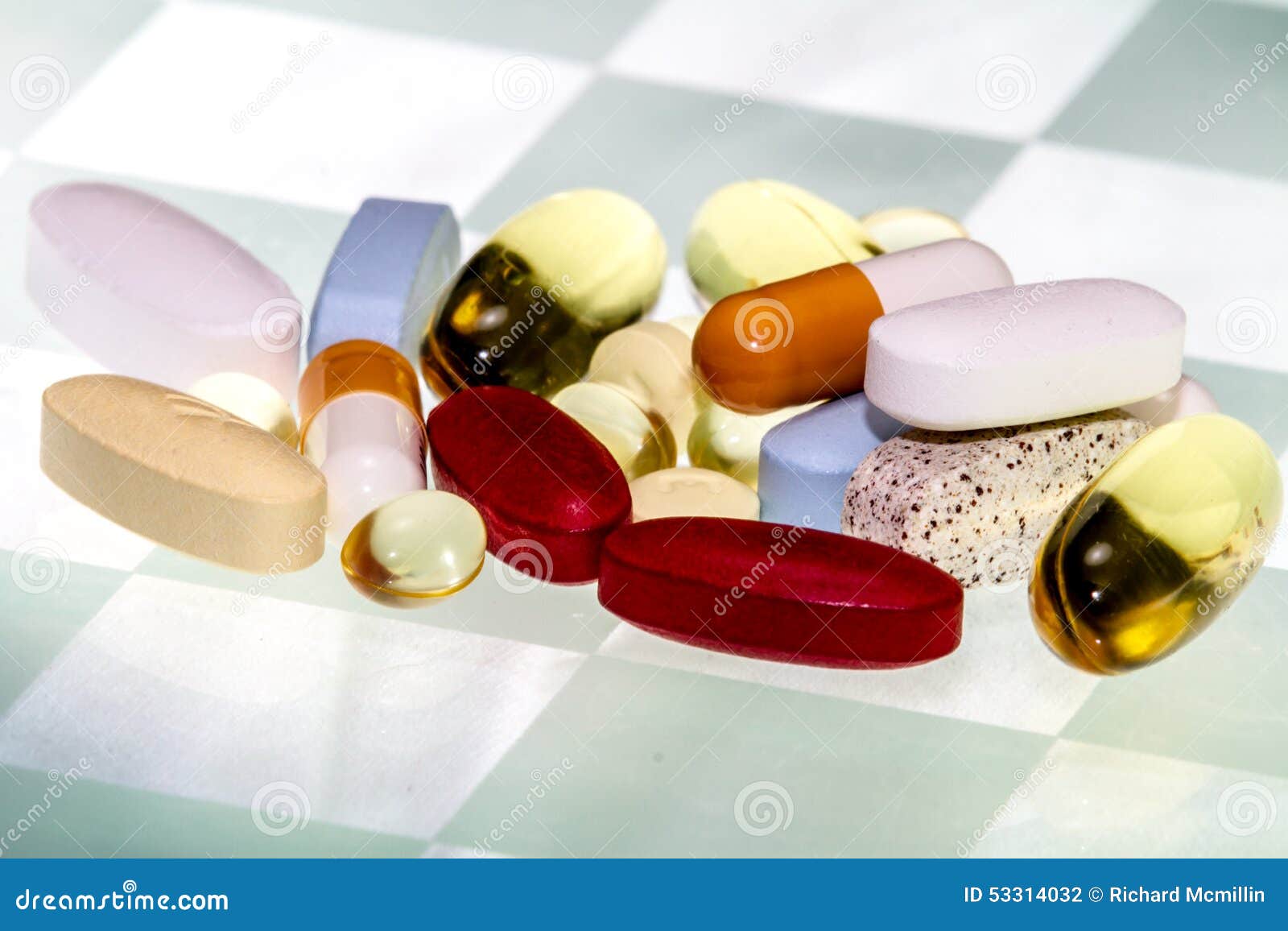 An Assortment of Various Medicines and/or Vitamin Supplements Stock ...