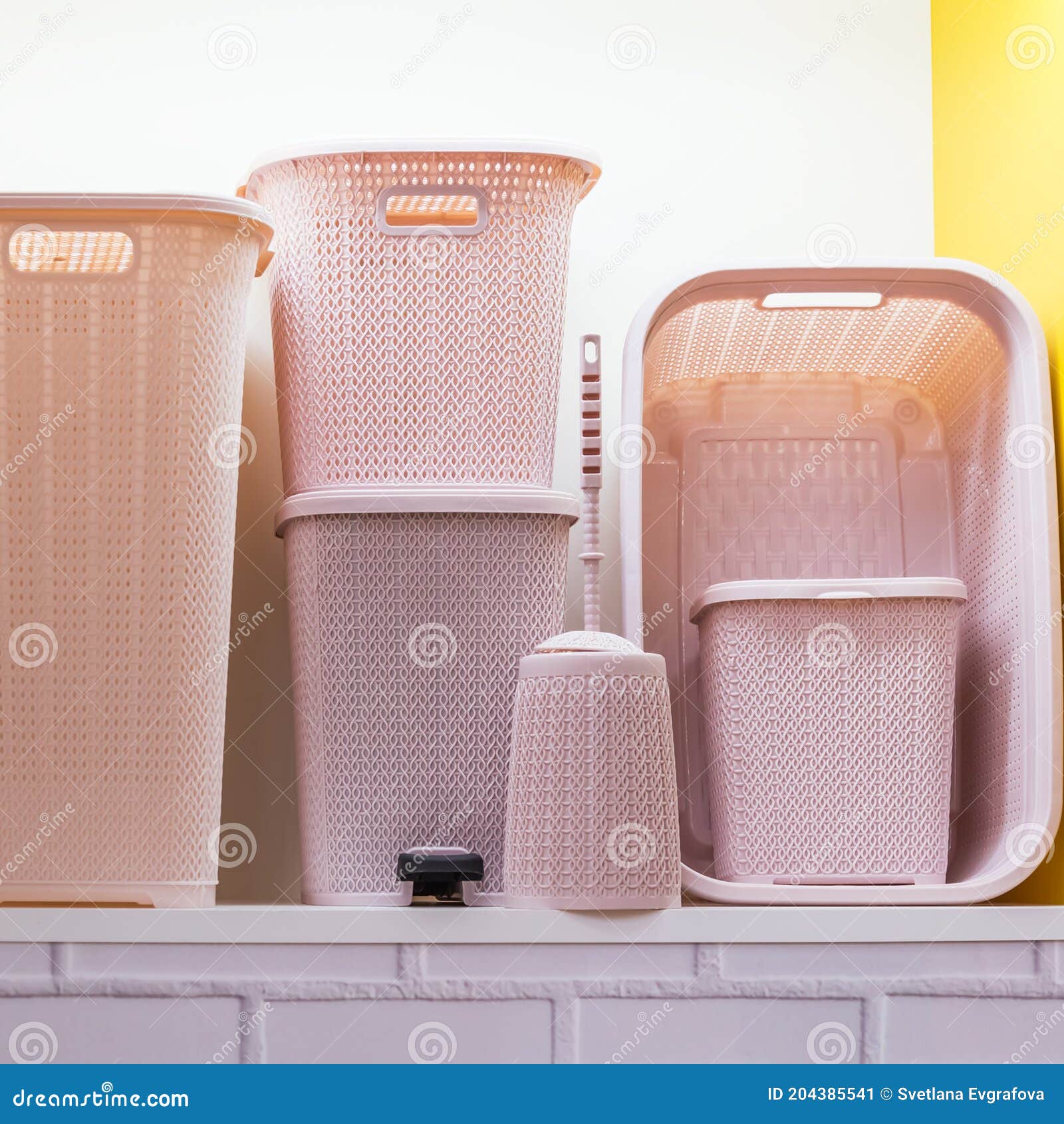 An Assortment of Various Plastic Containers for Storing Things and ...