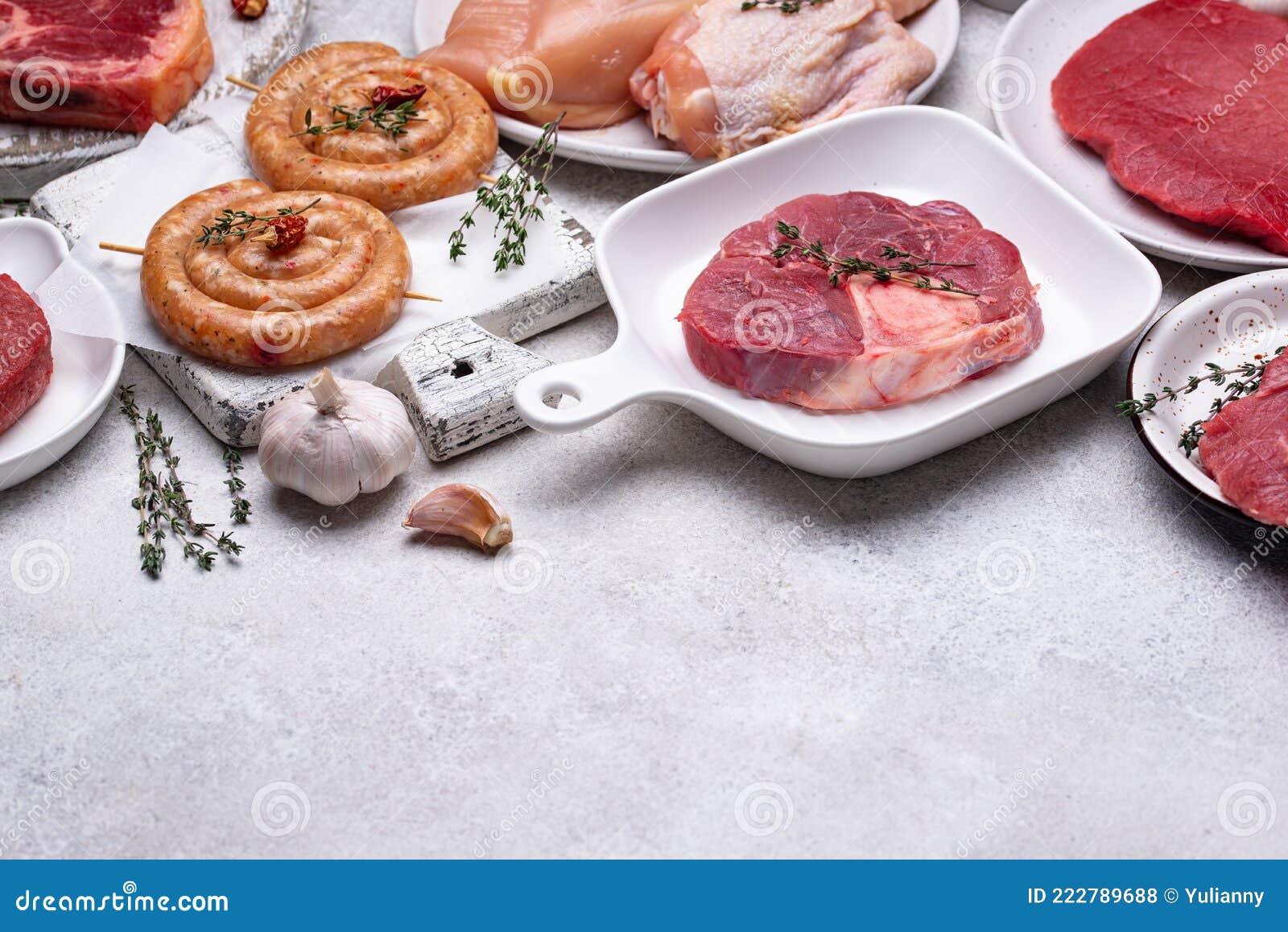 Assortment of Various Types of Meat Stock Photo - Image of beef ...