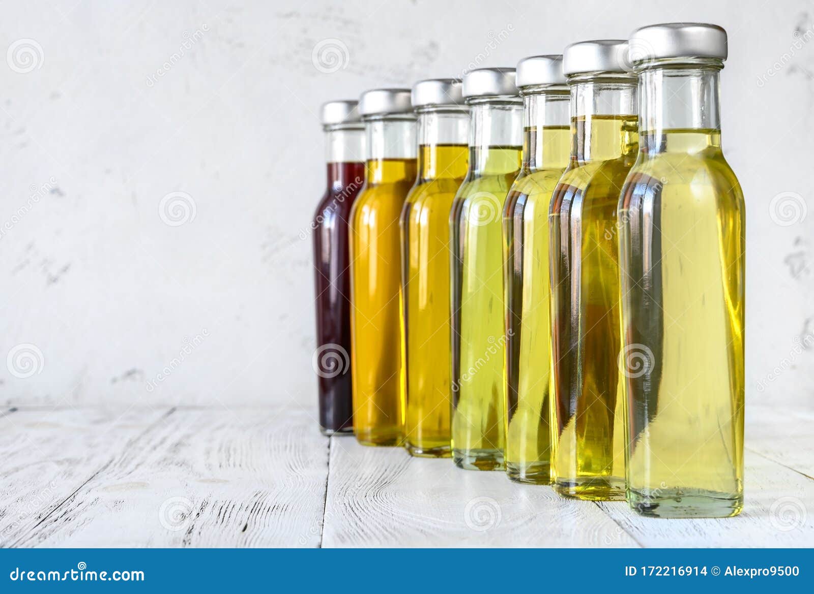 Assortment of Vegetable Oils Stock Photo - Image of organic, almond ...