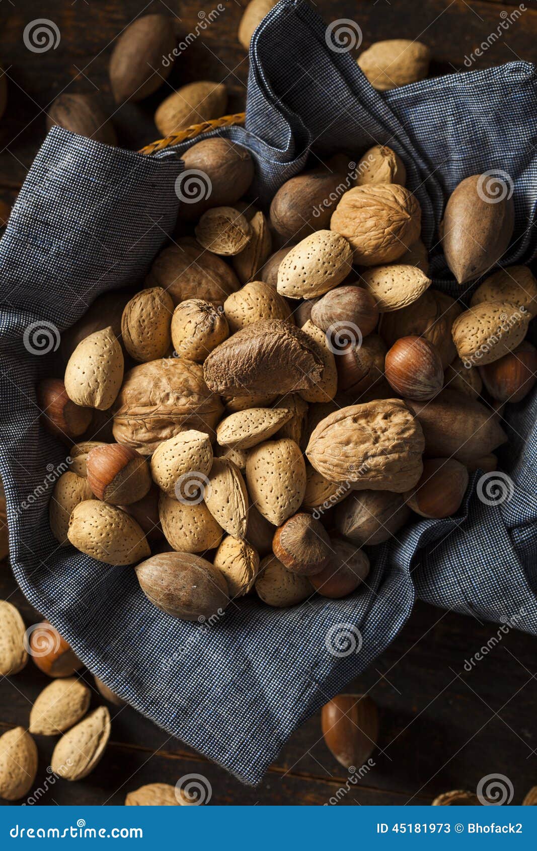 Assortment of Whole Raw Mixed Nuts Stock Image - Image of assorted ...