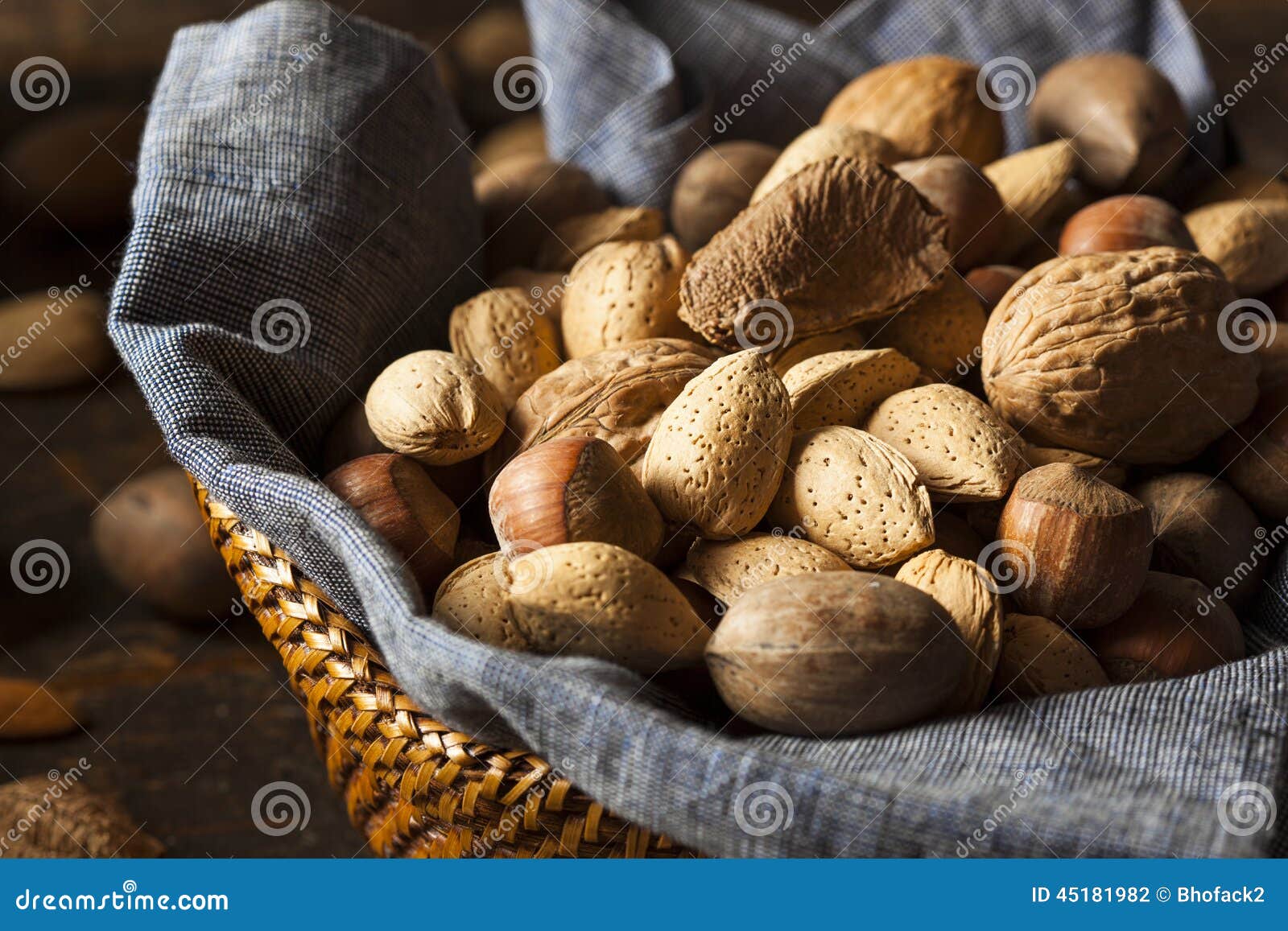 Assortment of Whole Raw Mixed Nuts Stock Photo - Image of cashew, brown ...