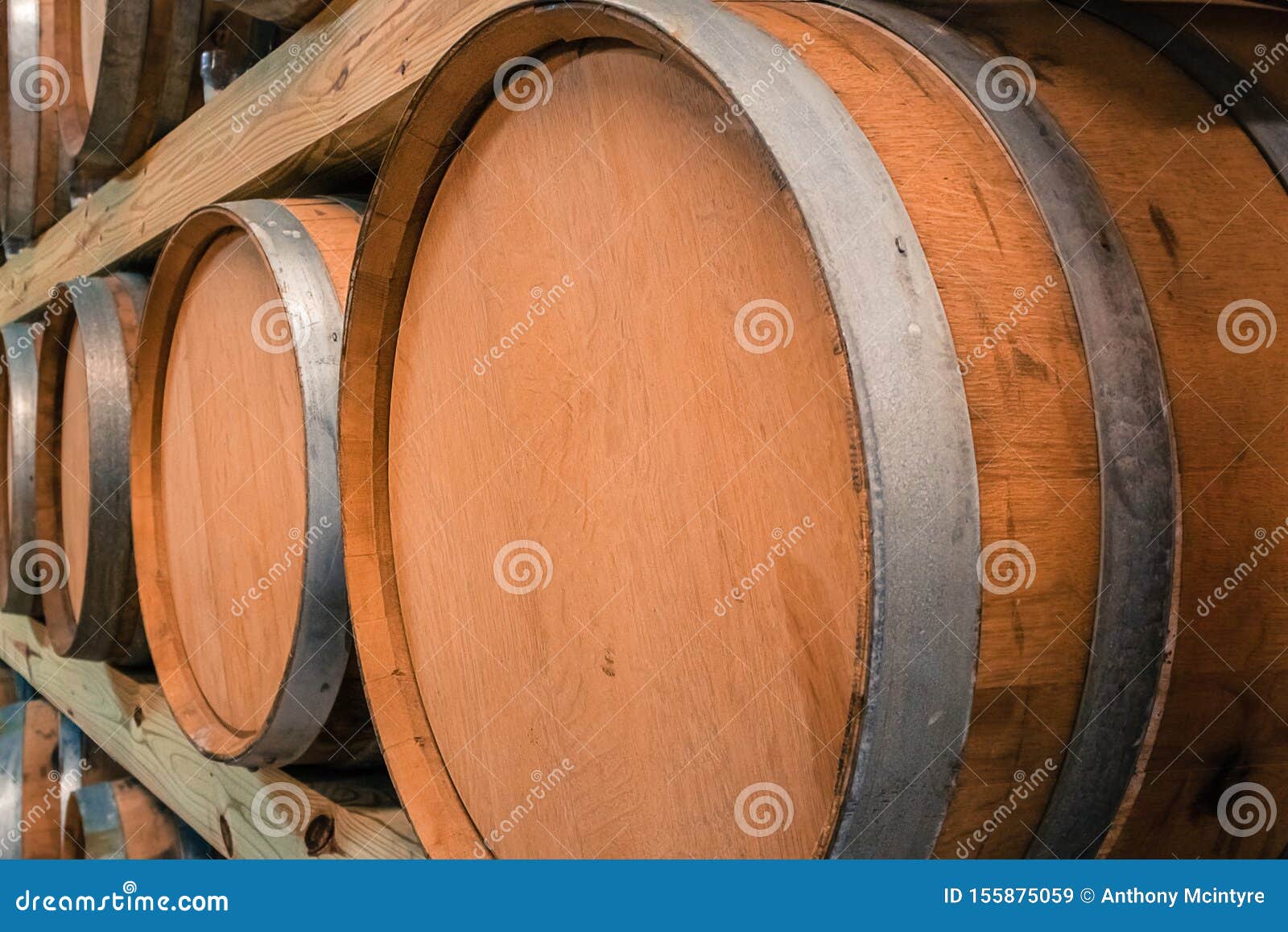 Assortment of Wine Casks. stock image. Image of brown - 155875059
