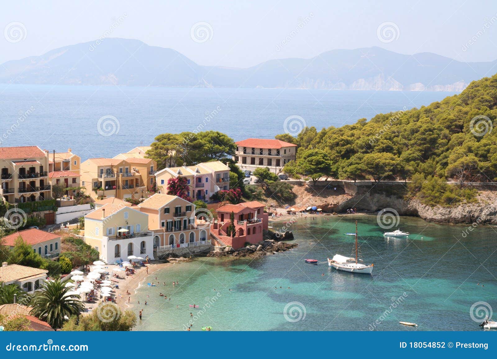 Assos. stock photo. Image of cliffs, assos, vacation - 18054852